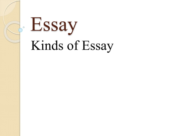 Introduction to Essay/Syntax of Essay | PPT