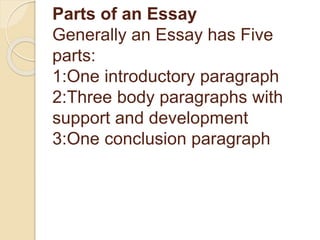 Introduction to Essay/Syntax of Essay | PPTX