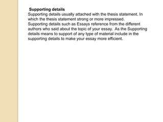 Introduction to Essay/Syntax of Essay | PPT