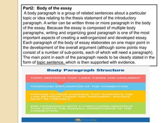 Introduction to Essay/Syntax of Essay | PPTX