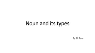 English presentation of Noun | PPT