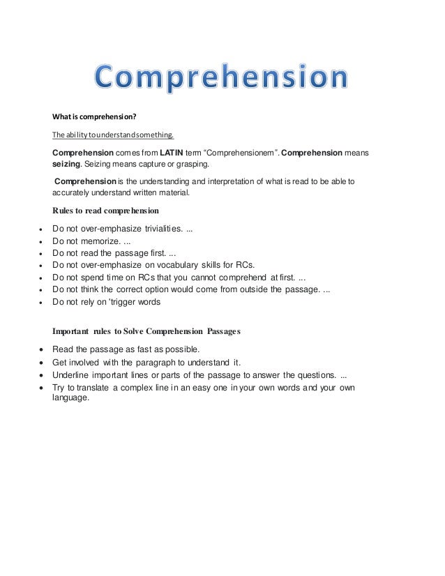 what-is-comprehension