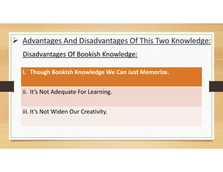 Presentation: Practical Knowledge Is More Effective Then Bookish ...