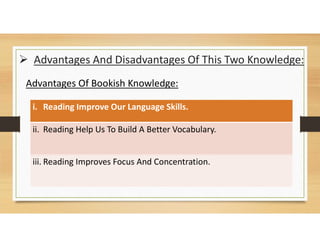 Presentation: Practical Knowledge Is More Effective Then Bookish ...