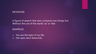 FIGURES OF SPEECH. | PPTX