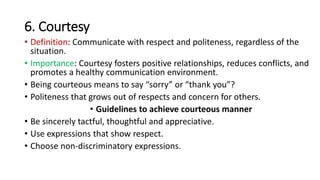 Seven c's of communication in business communication | PPT