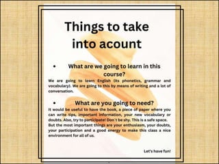 ENGLISH PRESENTATION - How to introduce yourself to a class | PPT