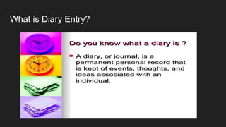 English presentation onDiary Entry features and the main points | PPTX ...