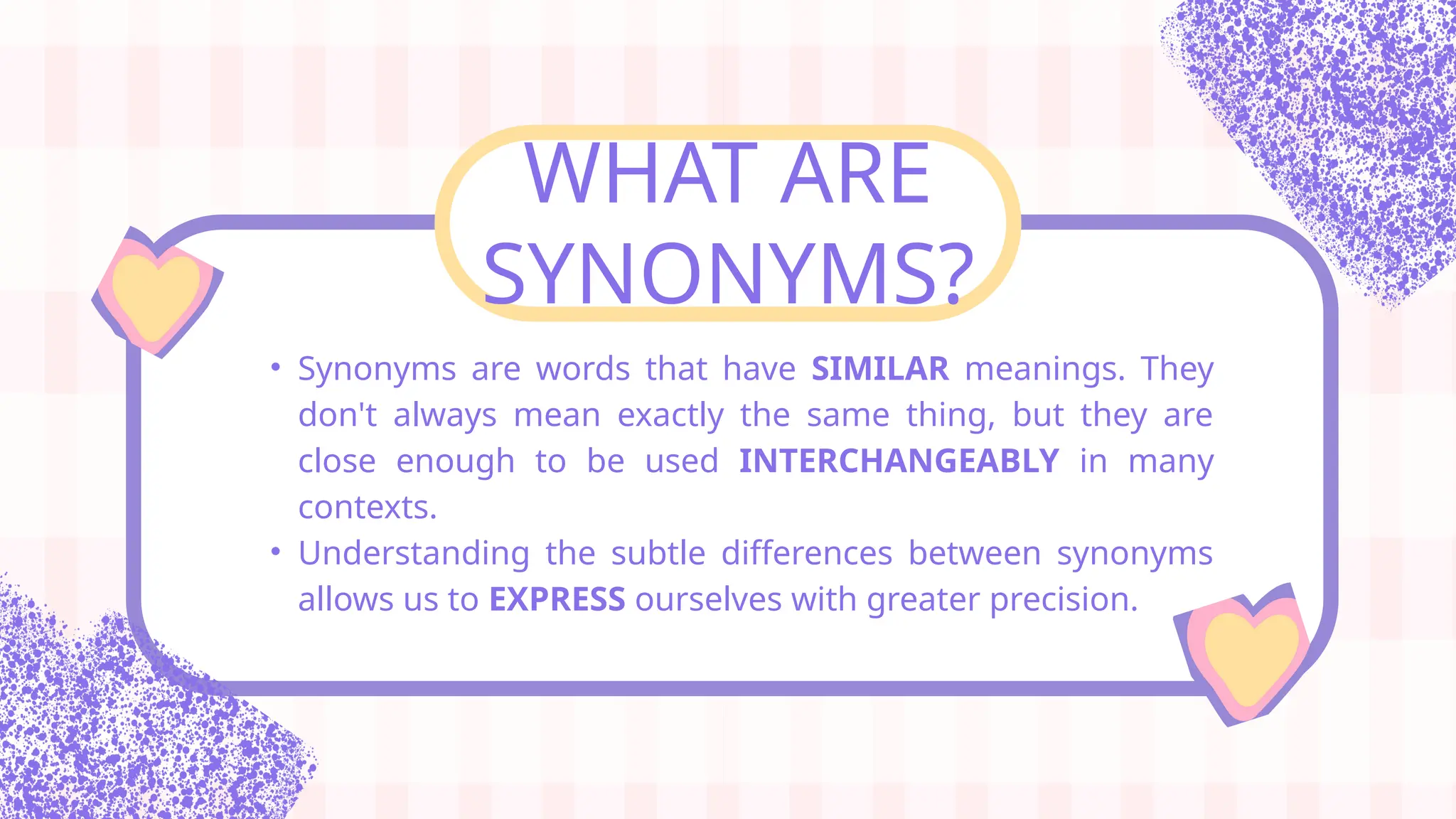 Gr 8 Antonyms and Synonyms Presentation. | PPTX