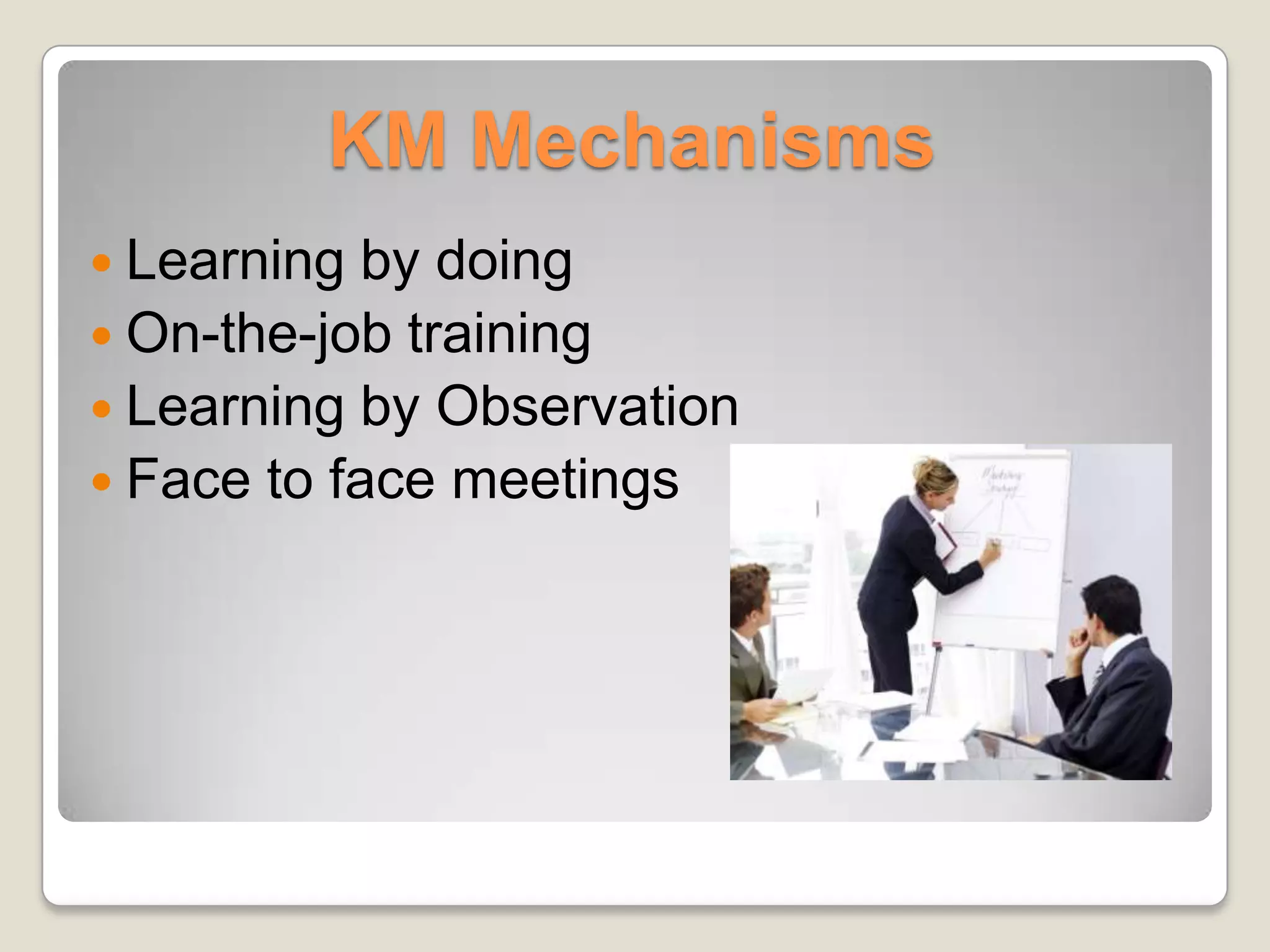 English presentation- knowledge management foundations infrastructure ...