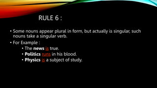 Subject Verb Agreement | PPT