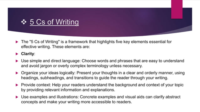 ENGLISH PRESENTATION 1.pptx ENGLISH PPT ON ESSENTIALS OF WRITTING | PPT