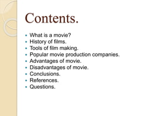 English presentation 1 (movies) | PPTX