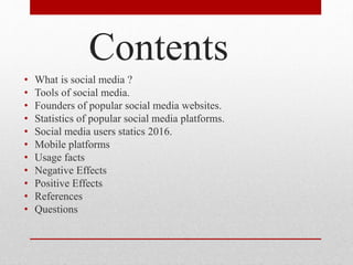 English presentation 1 (social media) | PPTX