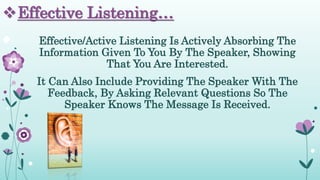 listening skills | PPTX