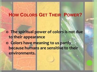 The Power Of Colors And Their Meanings | PPTX