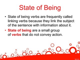 State of Being, English | PPT