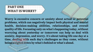 Book Review: How to stop worrying and start living by dale Carnegie | PPTX