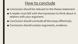 Argumentative Essay Writing | PPTX