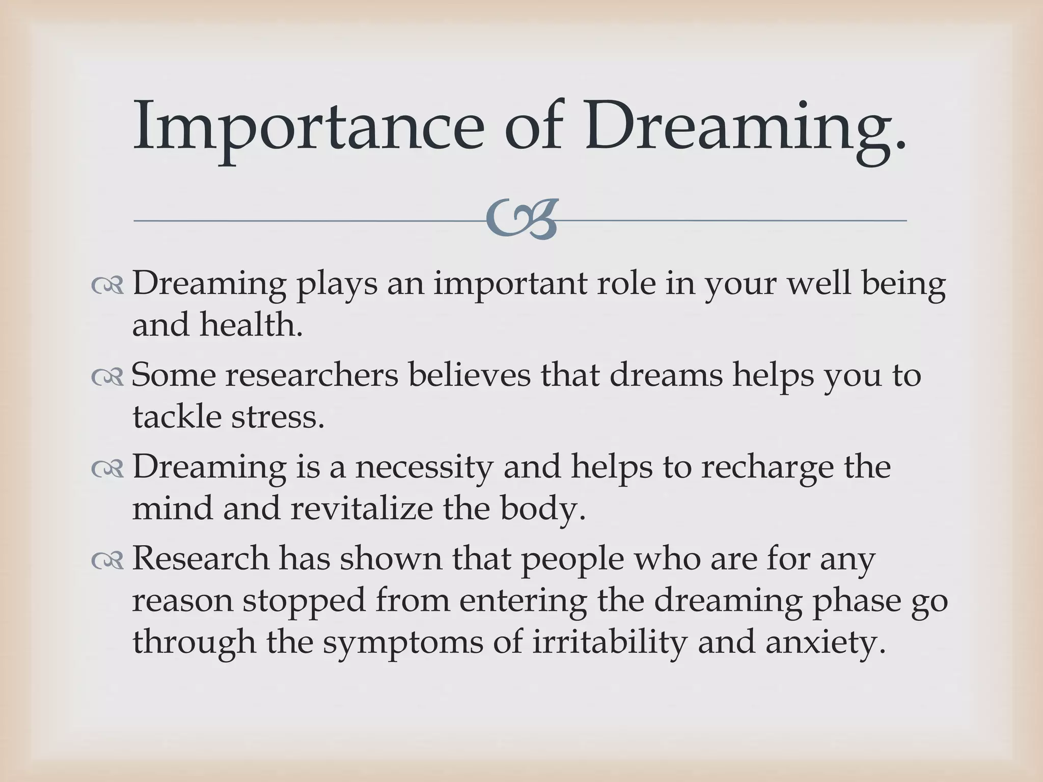 English presentation 2 (dreams) | PPTX
