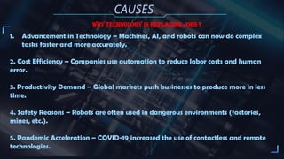 English Presentation automation -Why technology is replacing jobs? | PPTX