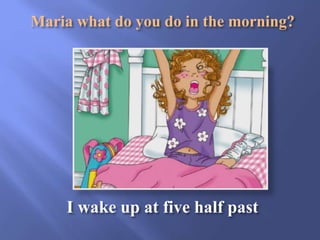 English presentation daily rutina | PPT