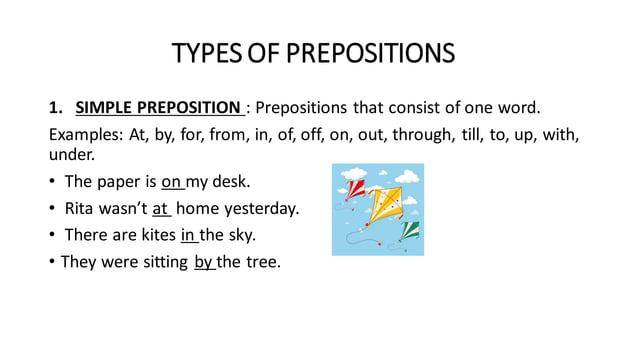 Prepositions- English grammar ppt | PDF