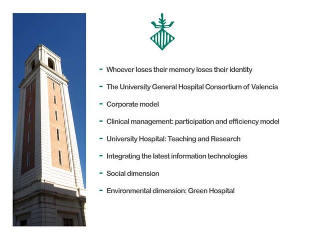 University General Hospital of Valencia presentation | PPTX | Business ...