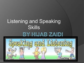 English presentation (listening and speaking skills) | PPTX