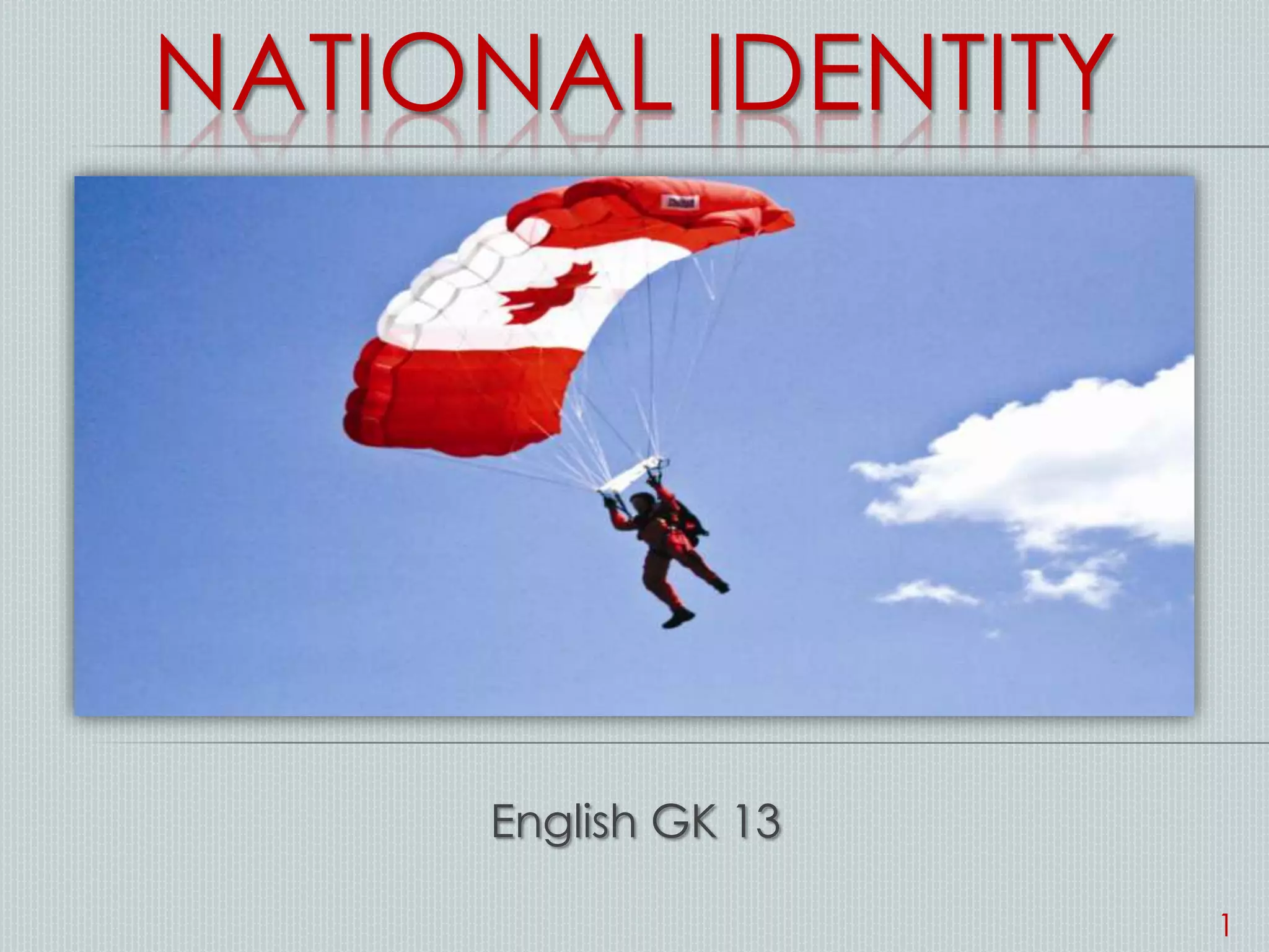 English presentation national identity | PPTX