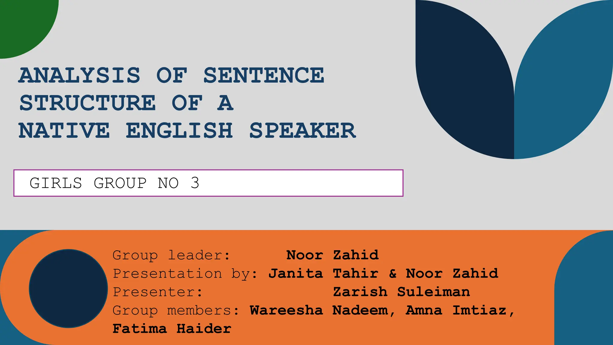 English Presentation Noor Zahid.pptx. A comprehensive note on Non native Wnglish Speakers. How ...
