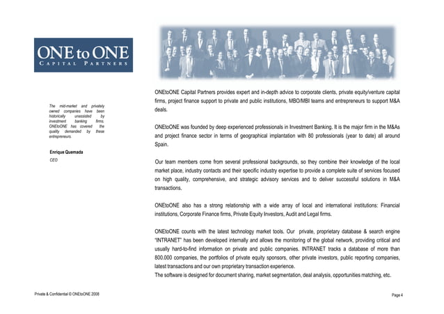 English Presentation ONEtoONE | PPT