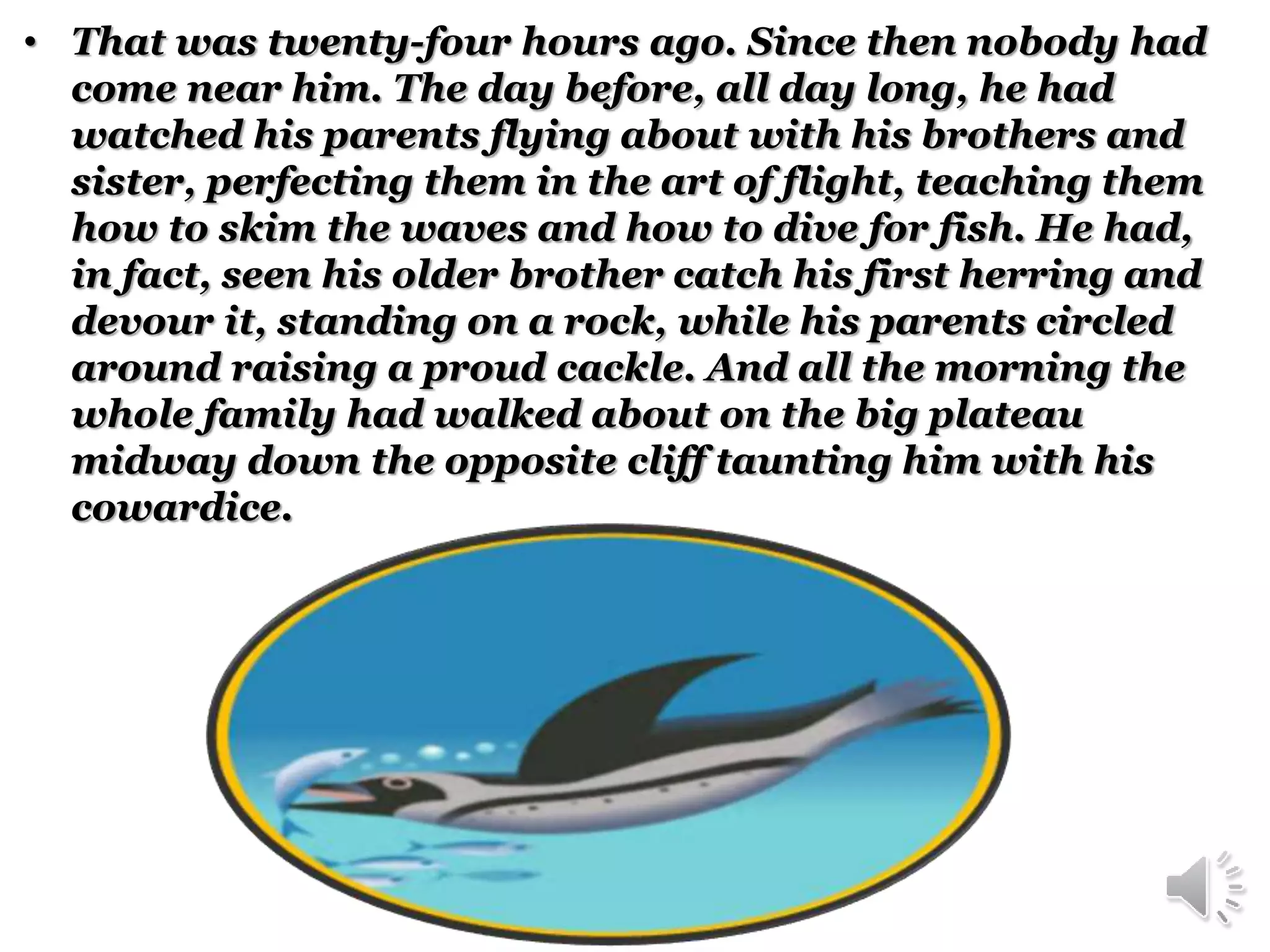 English presentation on 'His First Flight' | PPTX