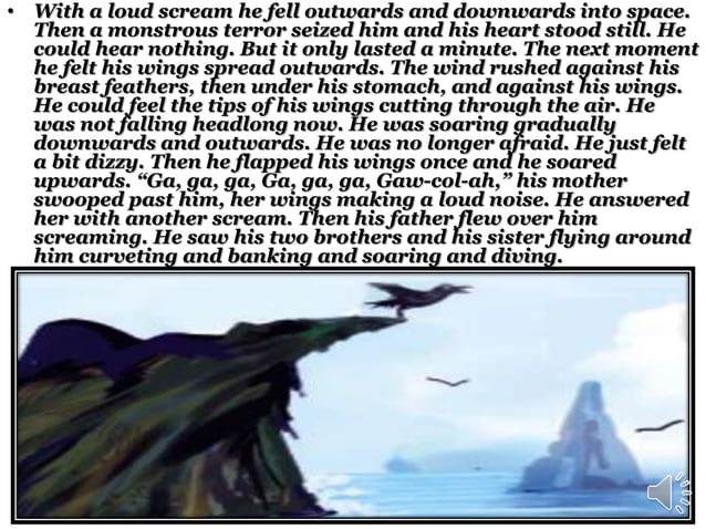 English presentation on 'His First Flight' | PPTX