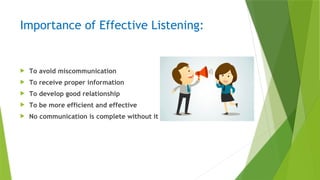 English Presentation on Listening Skills in Communication | PPTX