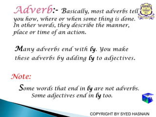 ADVERBS AND ADJECTIVES | PPTX
