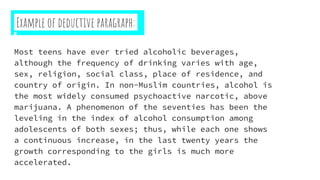 Types of paragraphs | PPTX