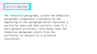 Types of paragraphs | PPTX