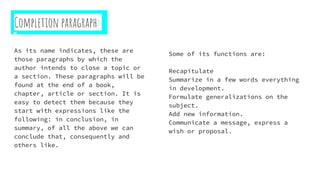 Types of paragraphs | PPTX