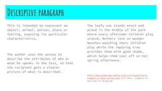 Types of paragraphs | PPT