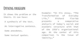 Types of paragraphs | PPTX