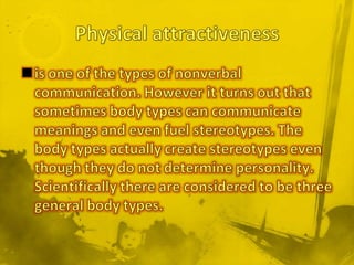 English presentation types of nonverbal communication | PPT