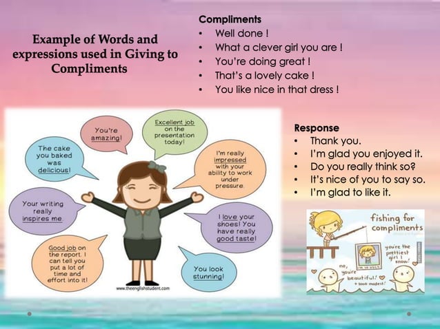 English (Giving Compliment, Praise/Credit, To Pay Attention ...