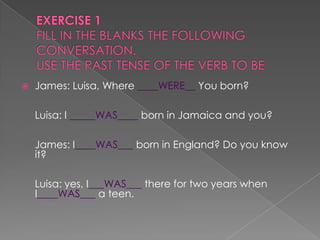 past simple. english presetation 1 | PPTX