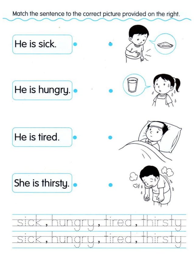 English preshool worksheet