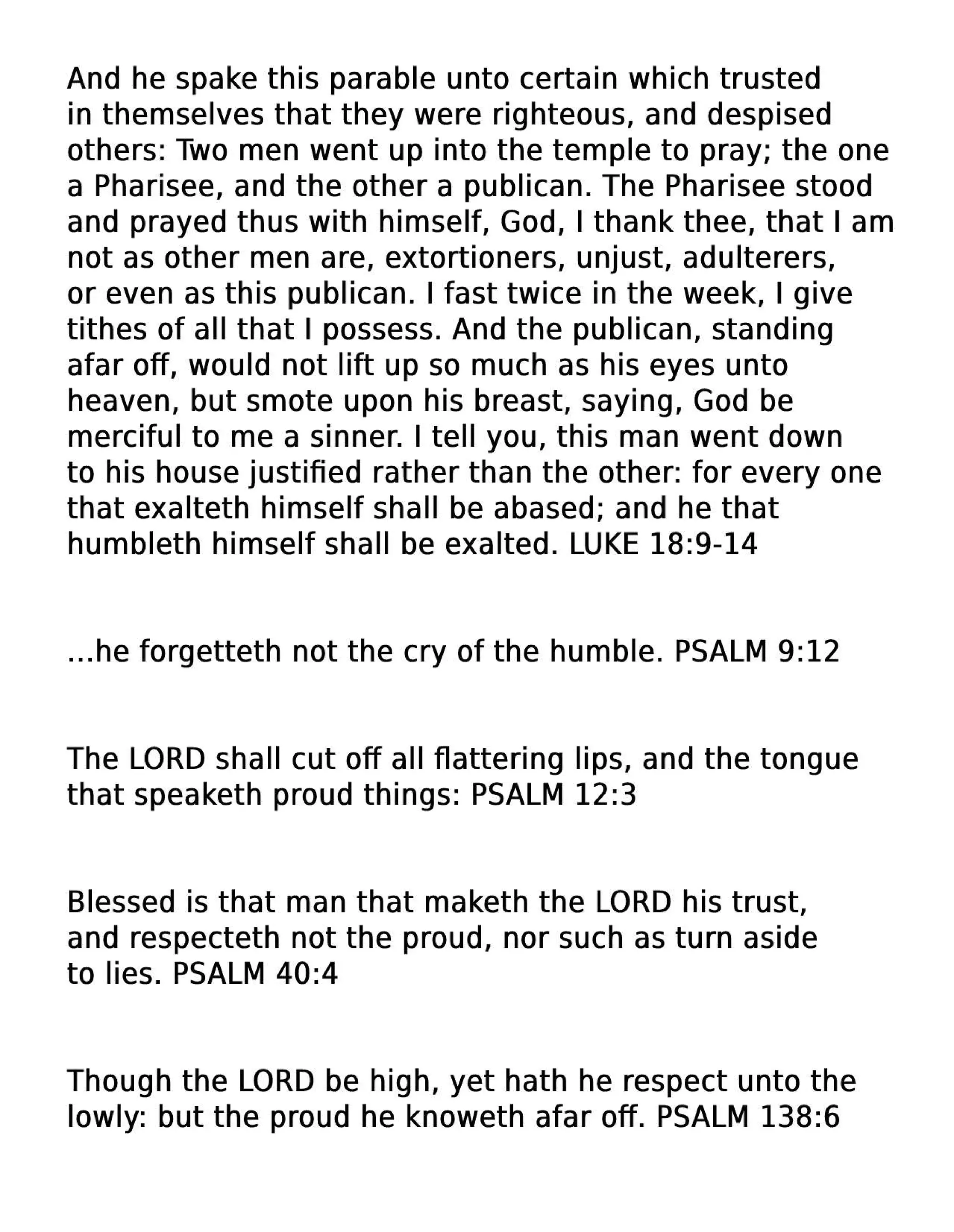 English Pride and Humility Tract | PDF | Christianity | Religion ...