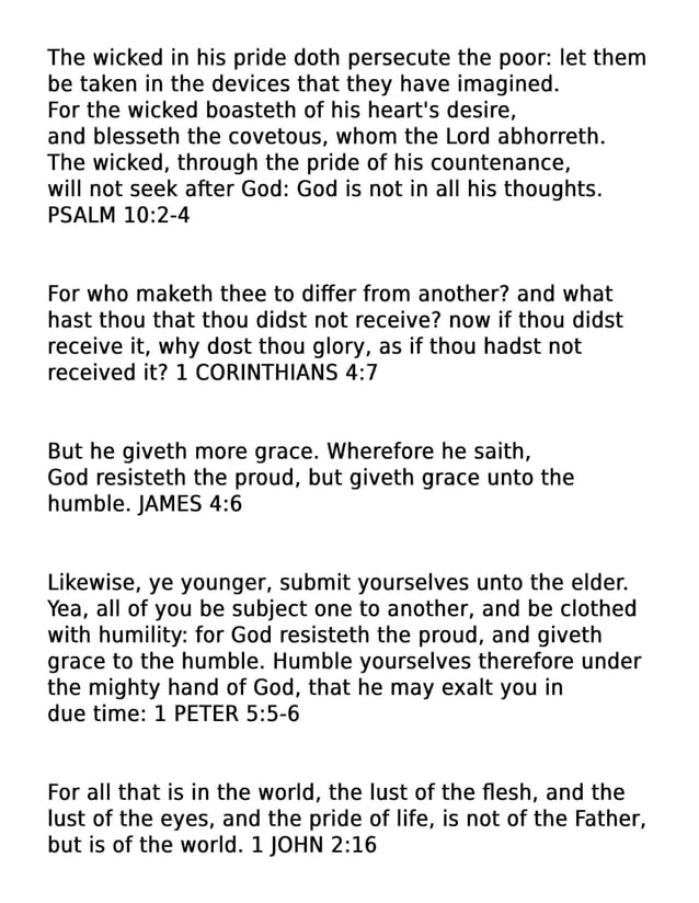 English Pride and Humility Tract | PDF | Christianity | Religion & Spirituality