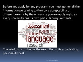 Which English Proficiency Test Is Right For You? | PPTX