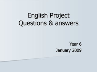 English Project | PPT