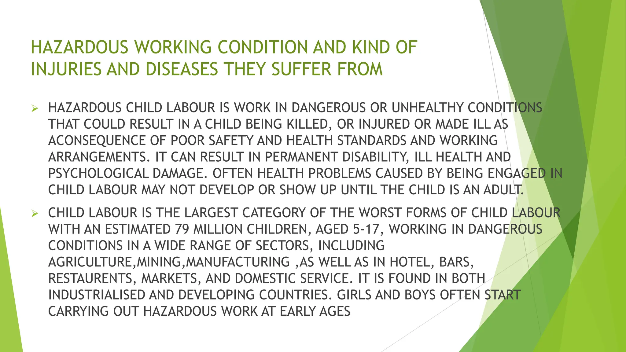 CHILD LABOUR AND LOST OF CHILDHOOD OF SMALL CHILDREN OF LOST SPRING | PDF